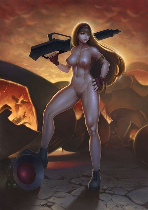 Rule 34 1girls Abs Alluring Artist Request Assault Rifle Athletic Female Beam Rifle Boots