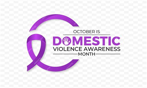 Premium Vector Domestic Violence Awareness Month Banner Poster Flyer