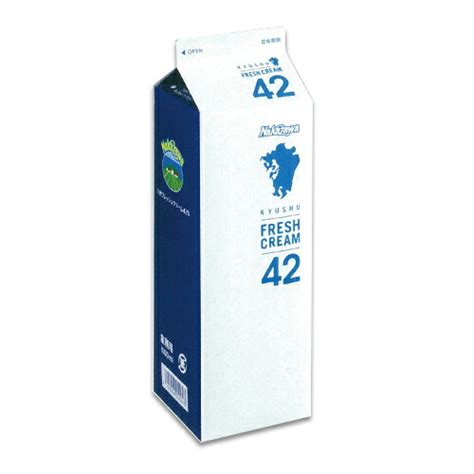 【楽天市場】中沢乳業 生クリーム 九州フレッシュクリーム 42 1000ml 1l冷蔵 業務用：業務用製菓材料のスイートキッチン