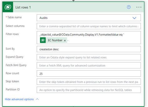 solved filter query in list rows not working power platform community