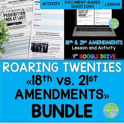18th Amendment 21st Amendment Bundle By A Social Studies Life Tpt