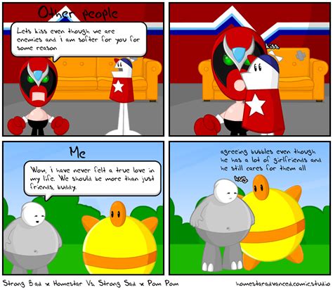 Strong Bad X Homestar Vs Strong Sad X Pom Pom Comic Studio