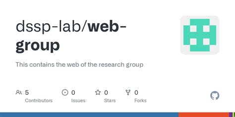 Github Dssp Labweb Group This Contains The Web Of The Research Group