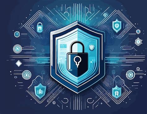 Cybersecurity Illustrations Vector Graphics Premium Ai Generated Vector