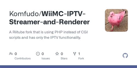 github komfudo wiimc iptv streamer and renderer a riitube fork that