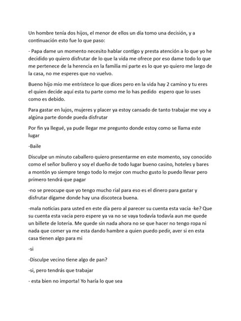 Un Hombre Tenía Dos Hijos Pdf