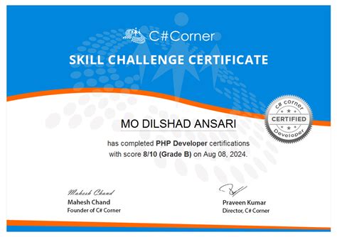 Php Developer Certification