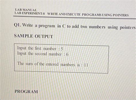 Solved LAB MANUAL LAB EXPERIMENT 8 WRITE AND EXECUTE Chegg Com