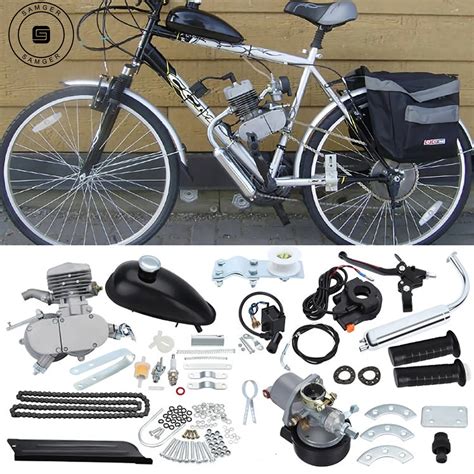 Samger 80cc 자전거 엔진 키트 포켓 바이크 전체 엔진 세트 모터 Diy 전기 자전거용 2 스트로크 가스 엔진 키트