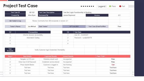 Project Development Templates Bundle Project Test Case Graphics Pdf
