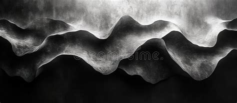 Abstract Monochrome Landscape Undulating Forms In Grey Stock Image Image Of Shades Aesthetic