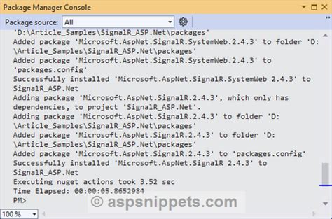 Step By Step Signalr Application In Aspnet