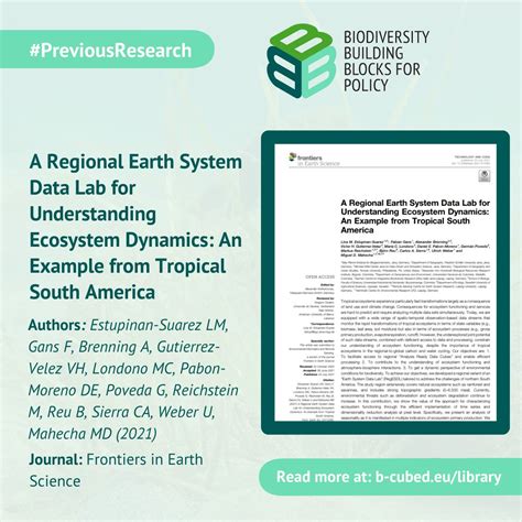 Previousresearch Ecosystem Biodiversity B Cubed Project