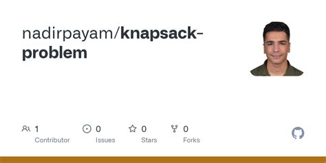 Github Nadirpayamknapsack Problem
