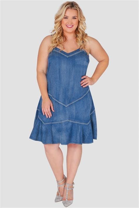 Plus Size Denim Maxi Dresses For Women The Untidy Closet