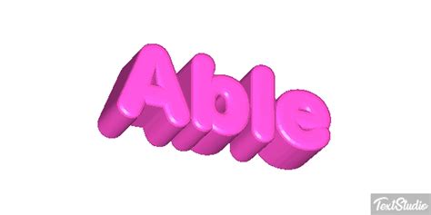 Able Word Animated  Logo Designs