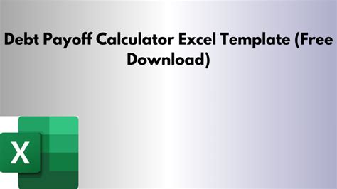 Debt Payoff Spreadsheet Excel Basic Excel Tutorial