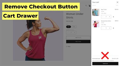 Remove Checkout Button On Cart Drawer In Shopify Store YouTube