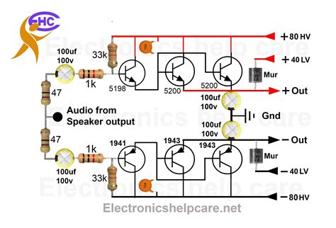 Voltage Circuit Diagram For Amplifier
