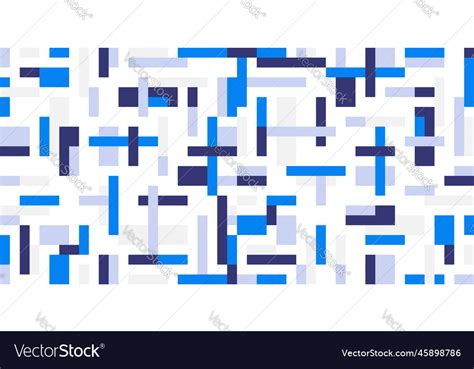 Geometric Rectangles Pattern On White Background Vector Image