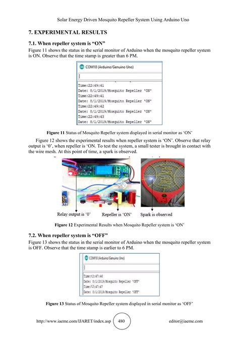 Solar Energy Driven Mosquito Repeller System Using Arduino Uno Pdf