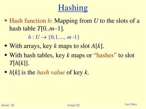 Ppt Keys Into Buckets Lower Bounds Linear Time Sort And Hashing