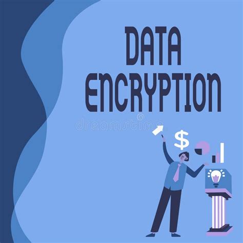 Text Caption Presenting Data Encryption Business Concept Symmetrickey