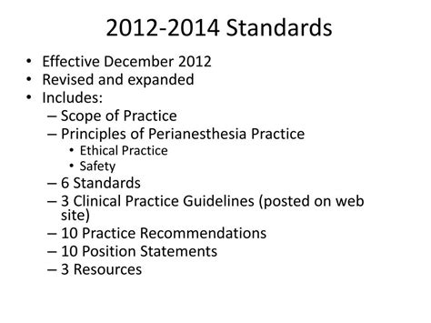Ppt Aspan Standards And Practice Recommendations Update Powerpoint Presentation Id 2987543