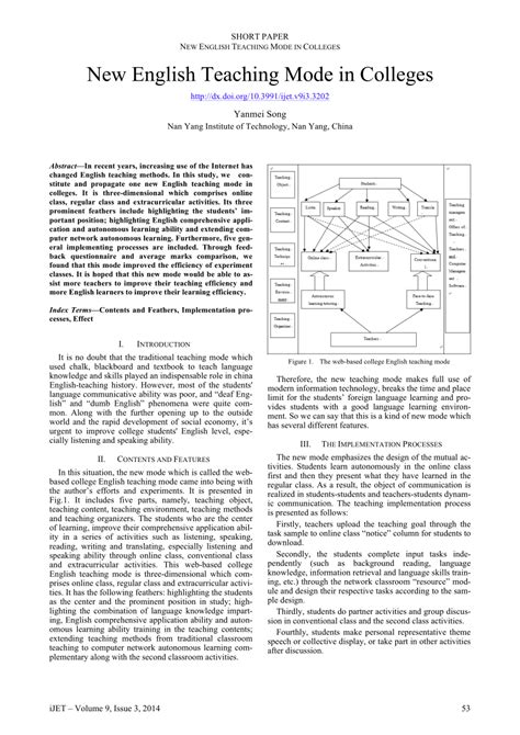 Pdf New English Teaching Mode In Colleges