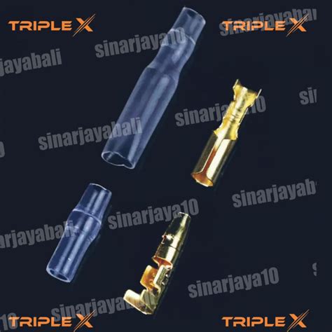 Jual Sekun Skun Kabel Konektor Kabel Bulat Male Female Cewek Cowok Komplit Karet Terminal Skun