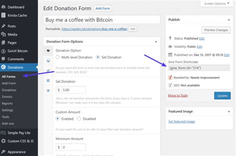How To Add A Bitcoin Donate Button To Your Wordpress Site