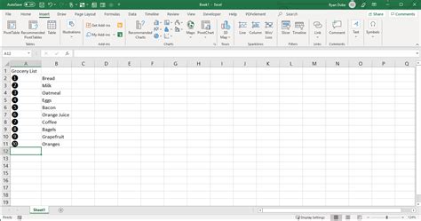 How To Add Bullet Points In Excel