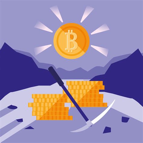 Crypto Mining Bitcoin Icons Vector Art At Vecteezy