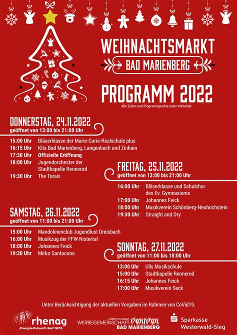 Weihnachtsmarkt Plakat Programm 1 RLP Aktuell