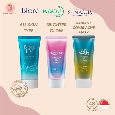Biore Uv Aqua Rich Watery Essence Spa50 Skin Aqua Tone Up Uv Essence