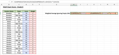 Ignore Blanks When Calculating Weighted Average In Excel Sheetaki