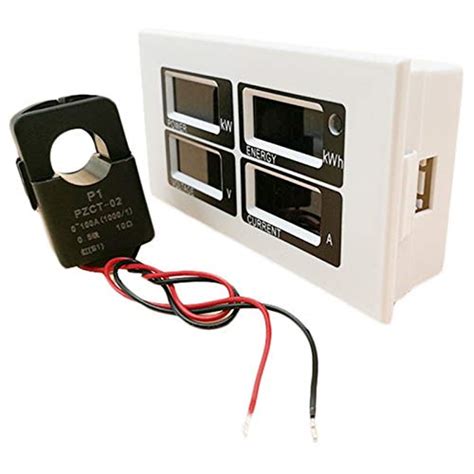 Ac交流電專用多功能數顯電力監測儀 顯示電壓電流功耗功率因數 含開合式ct感測模組 台灣智能感測科技