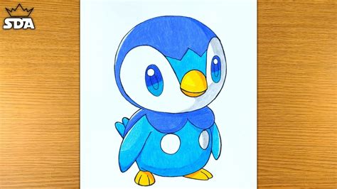 How To Draw Piplup The Pokemon Clockscheme Spmsoalan