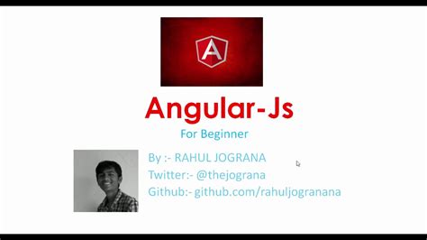 Part 1 Introduction And Create Application Using Angularjs Youtube