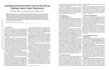 Expediting Distributed Dnn Training With Device Topology Aware Graph