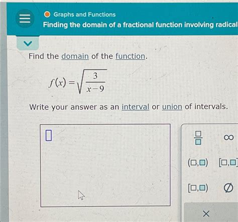 Solved Graphs And Functionsfinding The Domain Of A