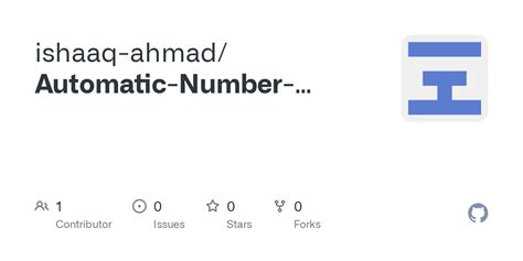 Github Ishaaq Ahmad Automatic Number Plate Detection System