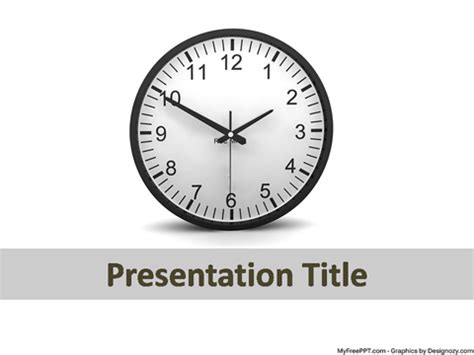 Free Clock PowerPoint Templates MyFreePPT Com