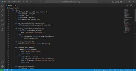 Video Arpita Jana On Linkedin Pythonprogramming Development Internship Octanet Atmsystem