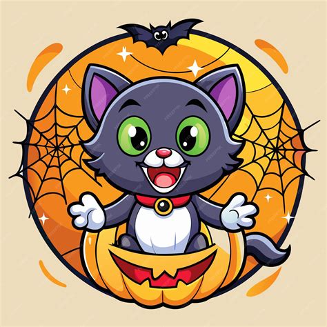 Funny Halloween Ghost Mascot Logo Premium Ai Generated Vector