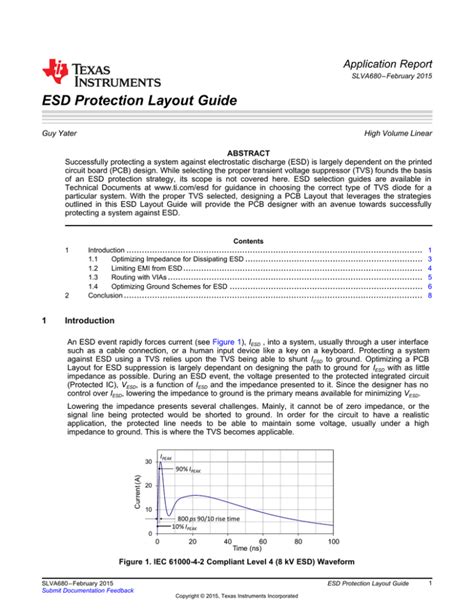 Esd Protection Layout Guide