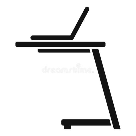 Ergonomic Laptop Stand Icon Simple Vector Office Posture Stock Vector Illustration Of Anatomy