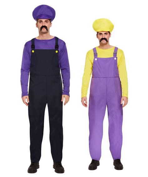Mario Luigi Wario Waluigi Costumes
