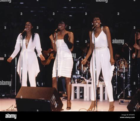 The Pointer Sisters From Left Anita Pointer June Pointer Ruth Stock