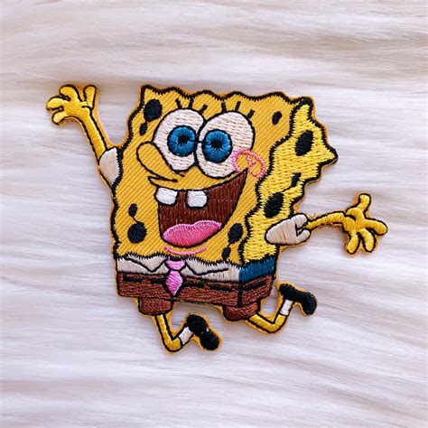 Excited Spongebob Patch Nowstalgia